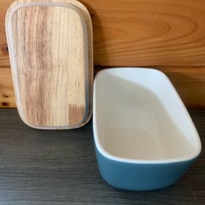 Dowan | Kitchen | New Wout Box Dowan Covered Slate Blue Butter Dish ...